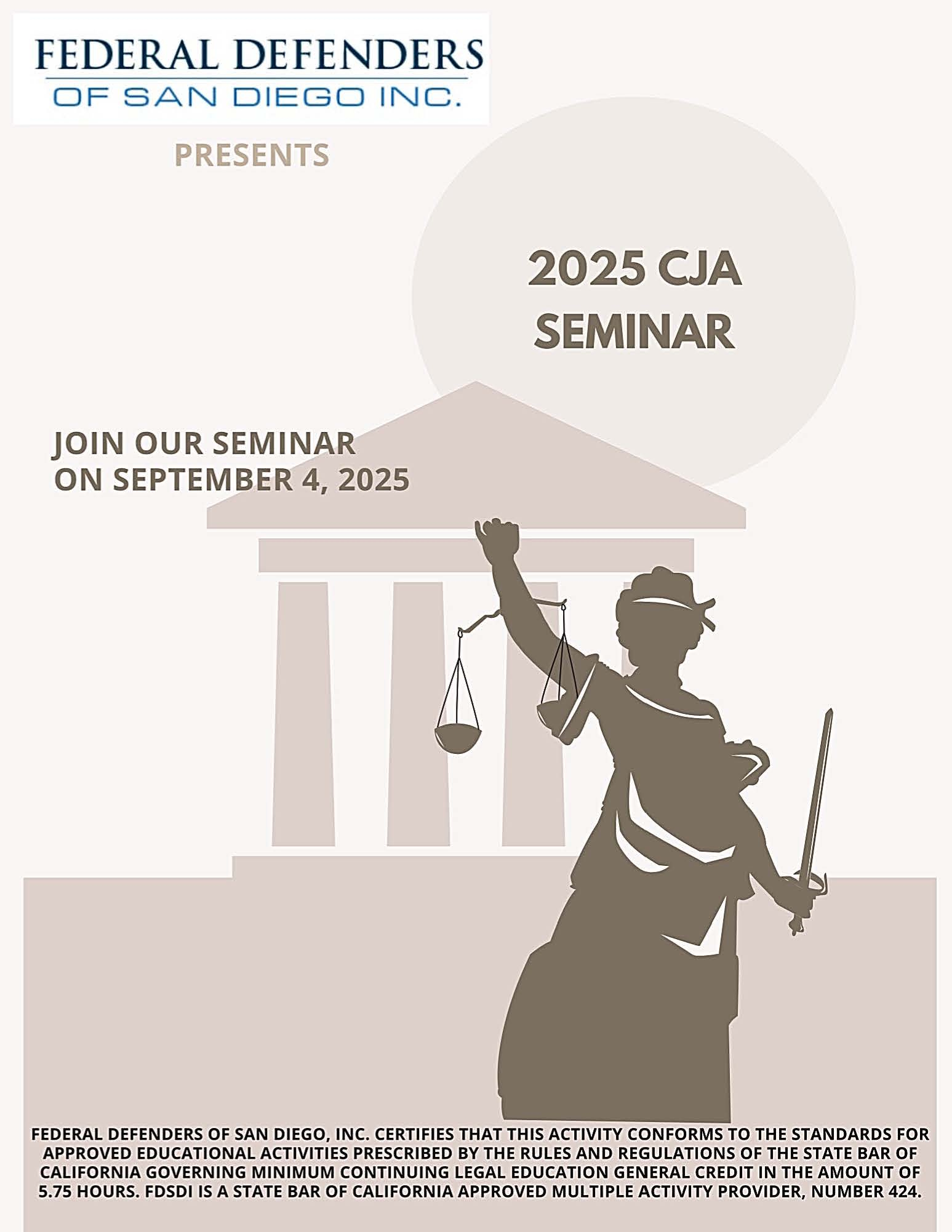 COMMUNITY TRAININGS – Federal Defenders of San Diego